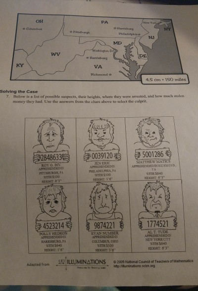 Solved Below is a list of possible suspects, their | Chegg.com