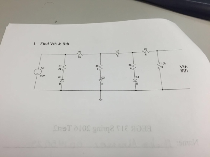 Solved Find Vth & Rth | Chegg.com