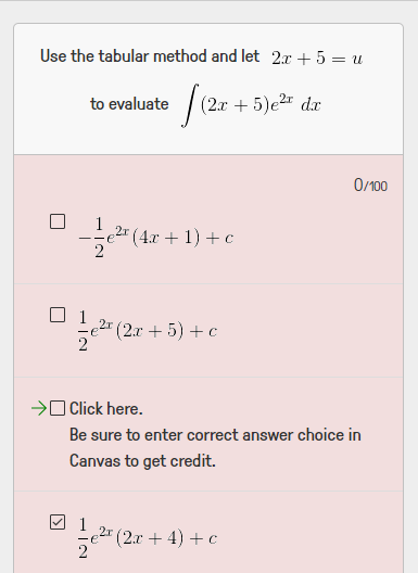Solved Use the tabular method and let 2.r+5-u to evaluate(2r | Chegg.com