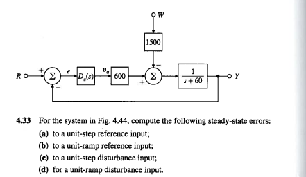 Solved For the system in Fig. 4.44, compute the following | Chegg.com