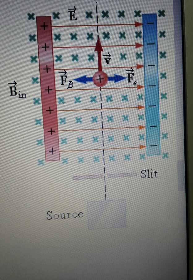 Solved A velocity selector consists of electric and magnetic | Chegg.com