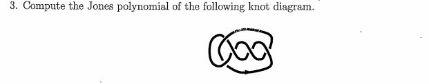 Solved Compute the Jones polynomial of the following knot | Chegg.com