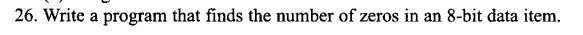 Solved Write a program that finds the number of zeros in an | Chegg.com