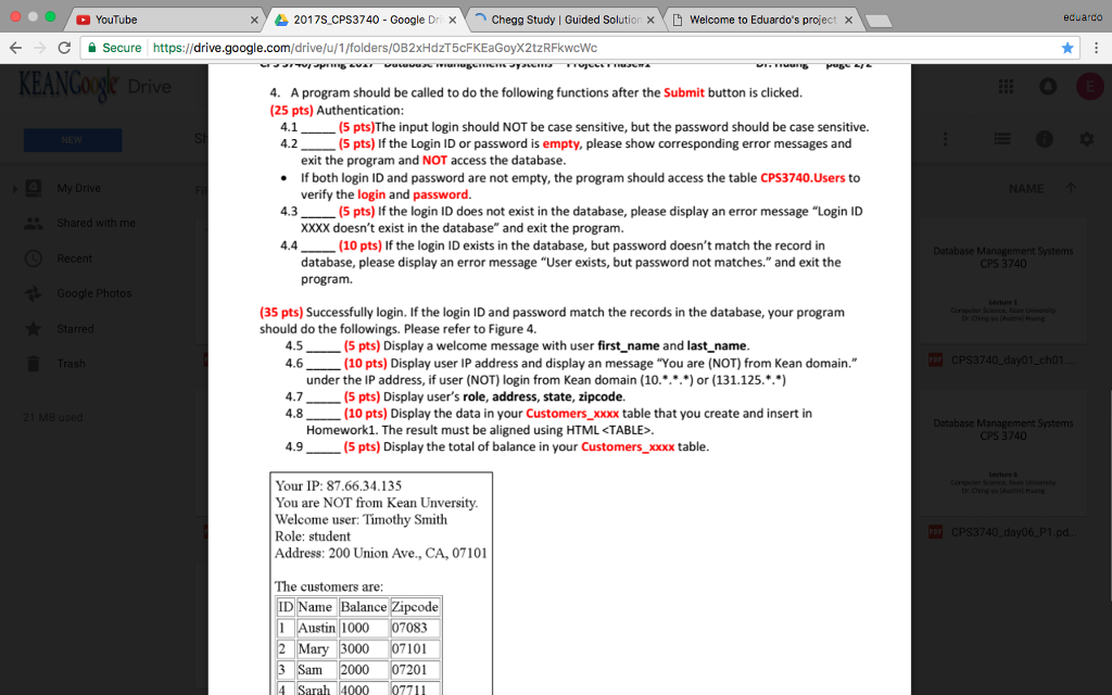 Solved x L 2017s CPS3740 Google Dr X Chegg Study l Guided | Chegg.com