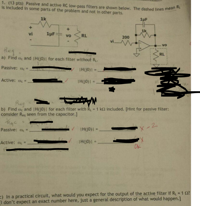 Solved Passive and active RC low-pass filters are shown | Chegg.com Solved Passive and active RC low-pass filters are shown | Chegg.com