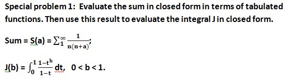 Solved Evaluate the sum in closed form in terms of tabulated | Chegg.com