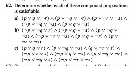 Solved Determine whether each of these compound propositions | Chegg.com
