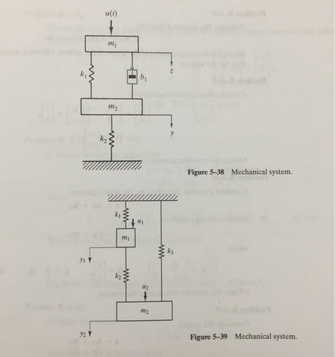 Solved Problem B 5 3 Obtain A State Space Representation Of