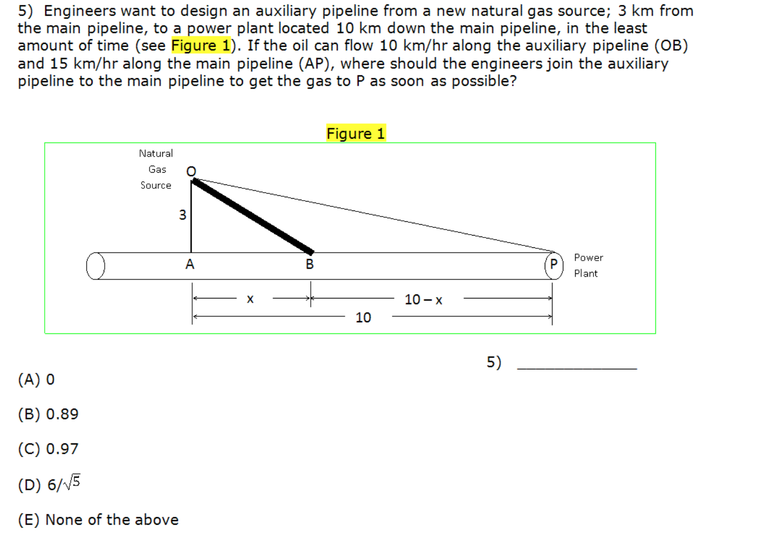 Solved Engineers want to design an auxiliary pipeline from a | Chegg.com
