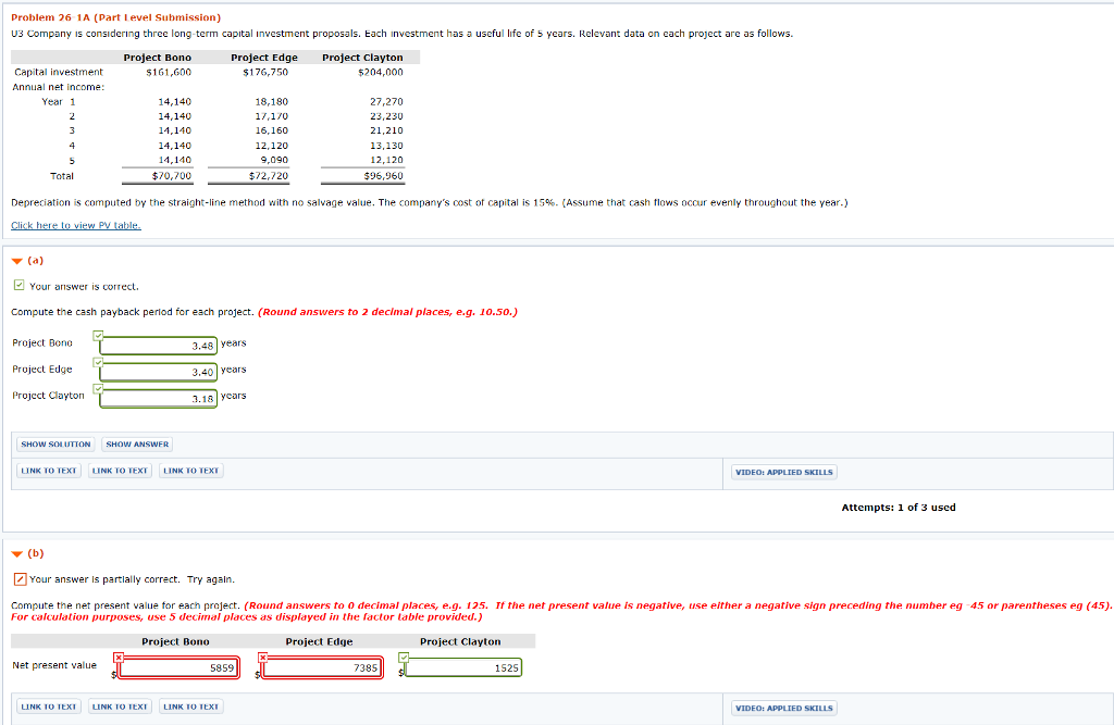 Solved Problem 26-1A (Part Level Submission) UJ Company i6 | Chegg.com