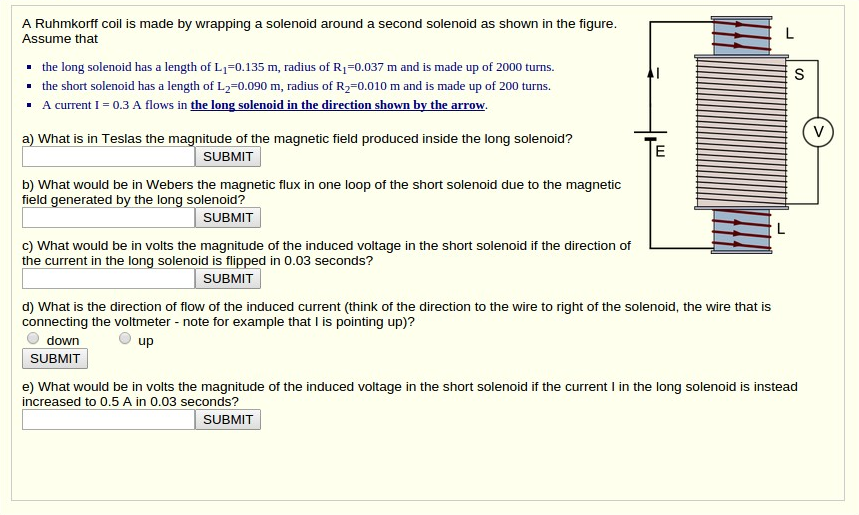Solved A Ruhmkorff coil is made by wrapping a solenoid | Chegg.com