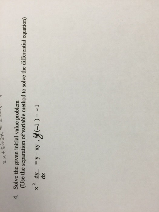 Solved Solve the given initial value problem (Use the | Chegg.com