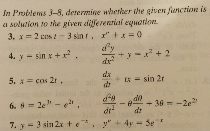 Solved In Problems 3 8 Determine Whether The Given Function 0860