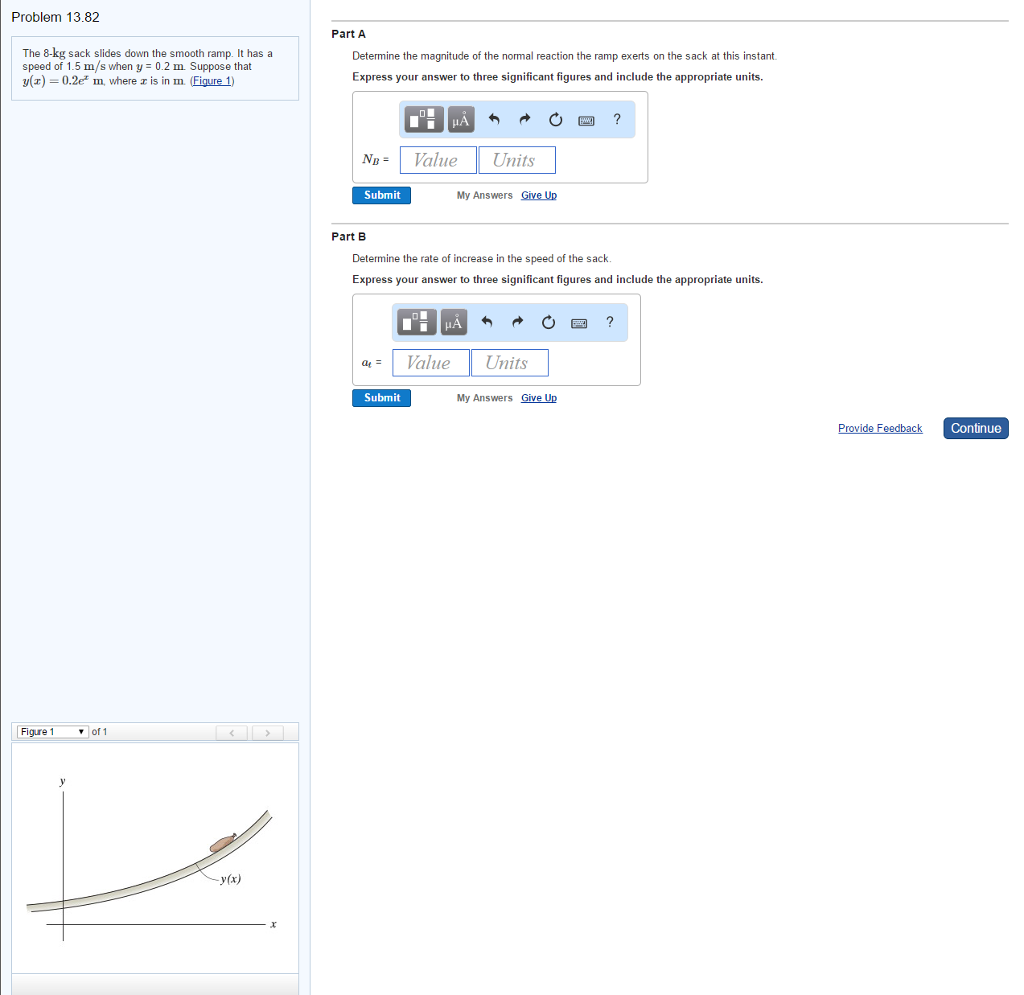 Solved The 8-kg sack slides down the smooth ramp. It has a | Chegg.com