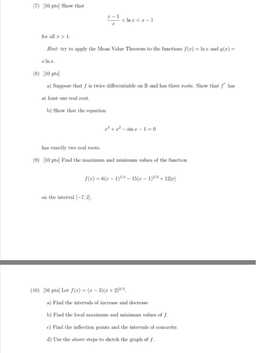 Solved Show that x - 1/x