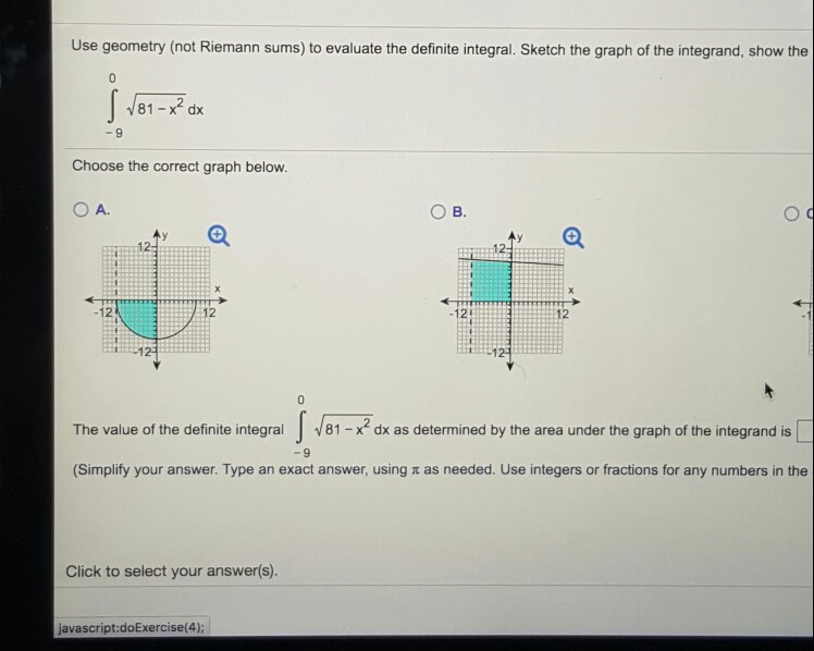 Solved Use geometry (not Riemann sums) to evaluate the | Chegg.com