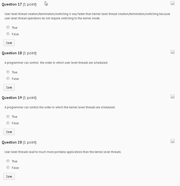 Solved A process may consist of multiple threads of | Chegg.com