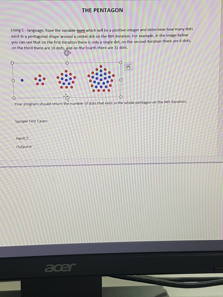 Solved The Pentagon Using C Language Have The Variable Num