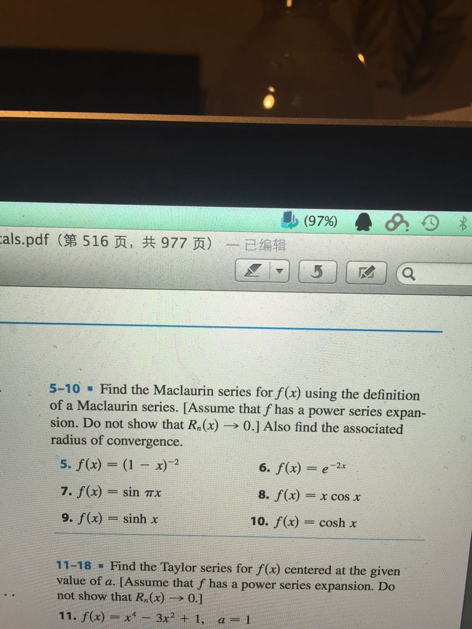 Solved Find the Maclaurin series for f(x) using the | Chegg.com