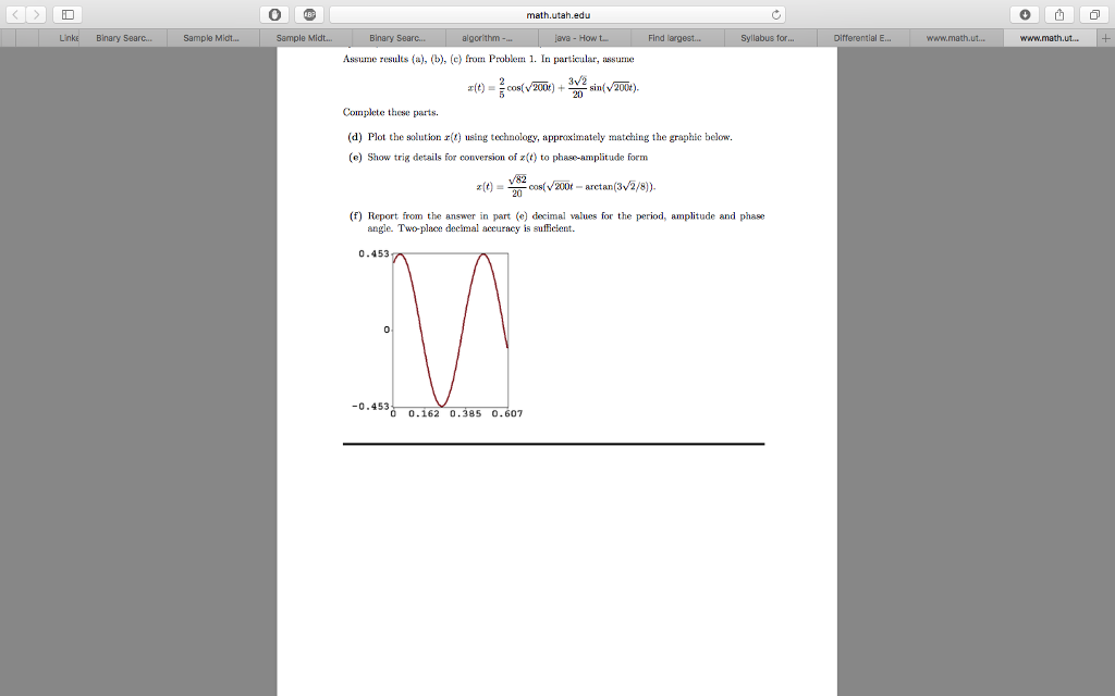 Solved Linke Binary Searc Sample Midt O Math Utahed 6884
