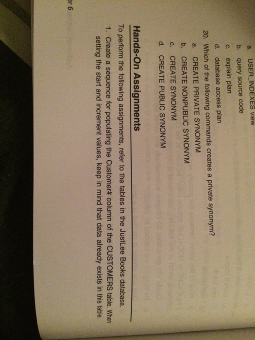 Solved Please I need SQL commands for this hands on | Chegg.com