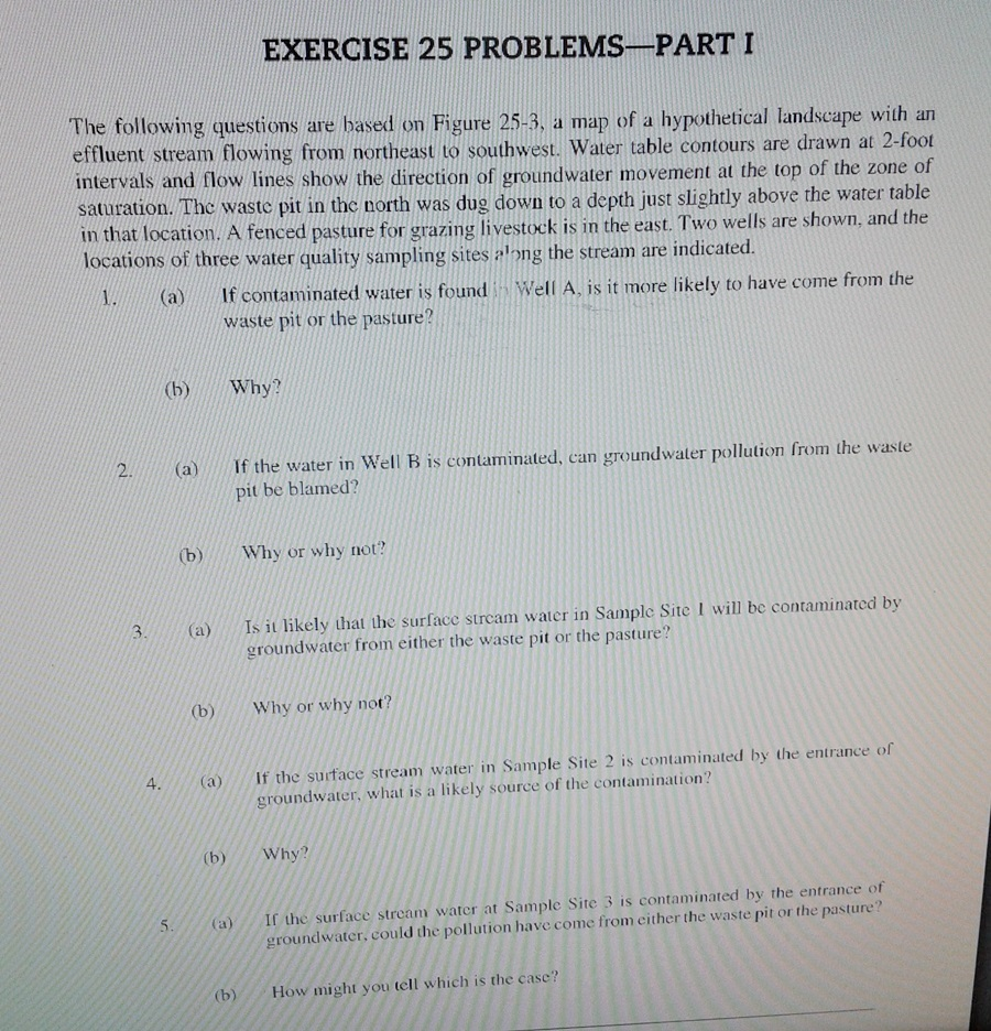 Solved EXERCISE 25 PROBLEMS PART I The following questions | Chegg.com