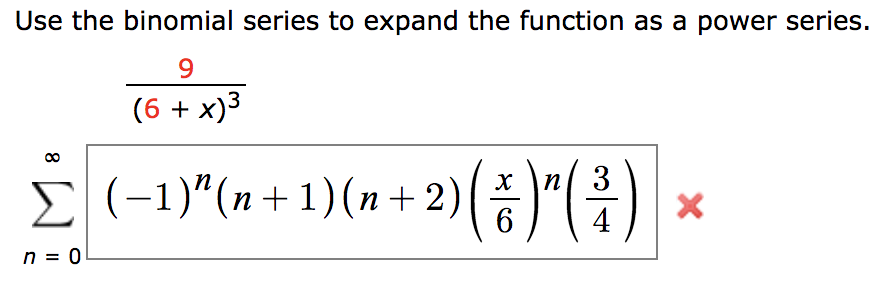 Solved Use the binomial series to expand the function as a | Chegg.com