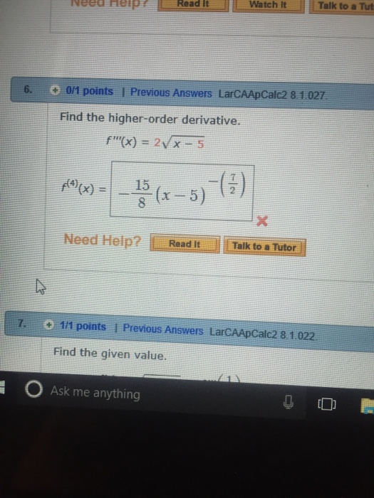 Solved Find the higher-order derivative. f"'(x) = 2 | Chegg.com