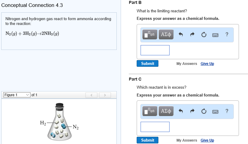 Solved Nitrogen and hydrogen gas react to form ammonia | Chegg.com