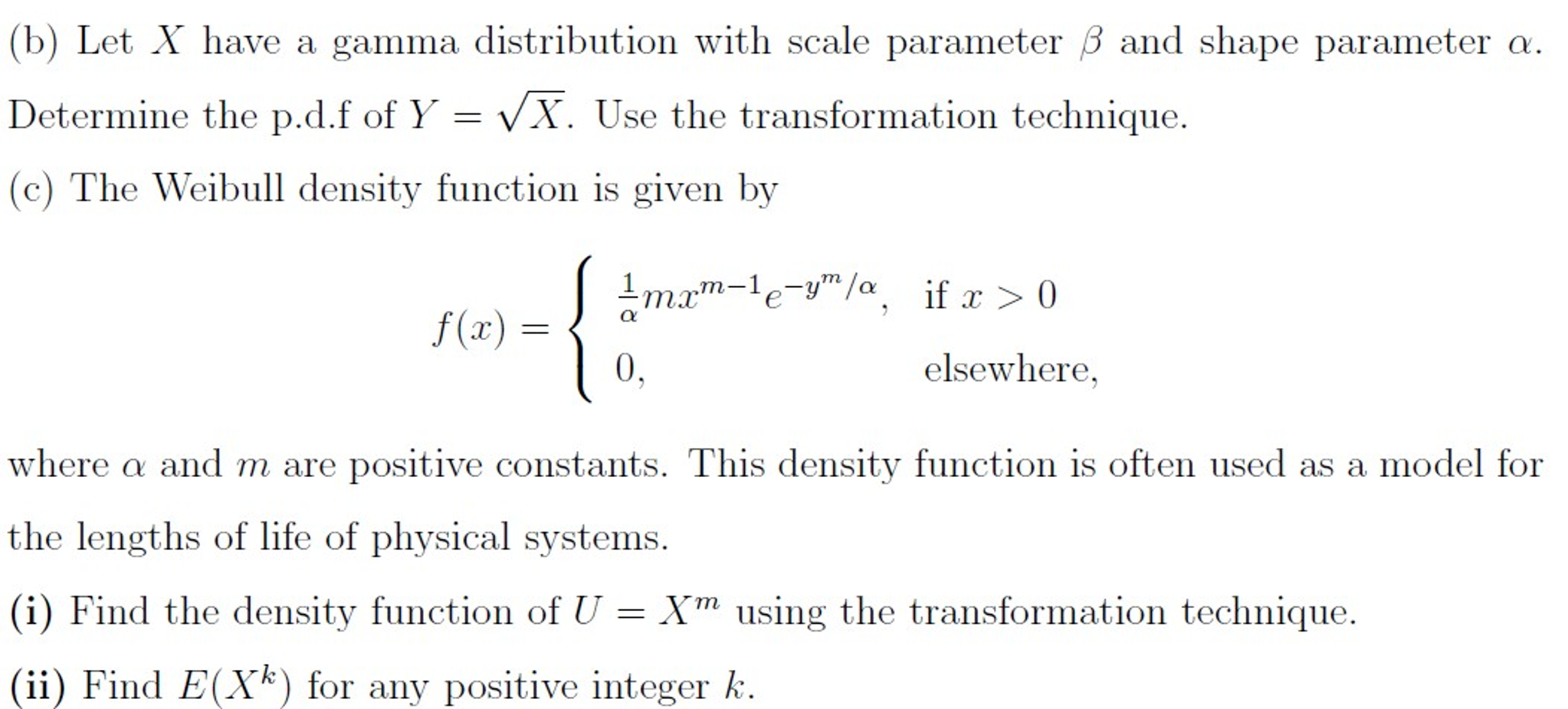 Solved Let X Have A Gamma Distribution With Scale Parameter