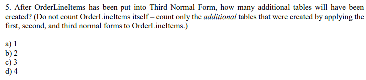 Solved Questions 1 7 Will All Deal With Normalizing A Table 3338
