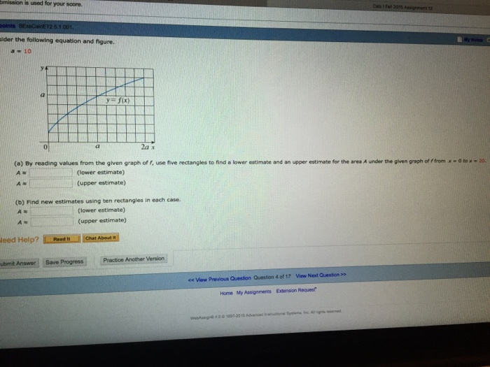 Solved By reading values from the given graph of f, use five | Chegg.com
