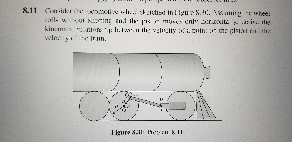Solved 8.11 Consider the locomotive wheel skctched in Figure | Chegg.com