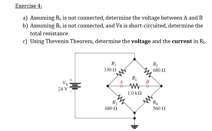 Solved Exercise 2: Determine the value of Rx in the | Chegg.com