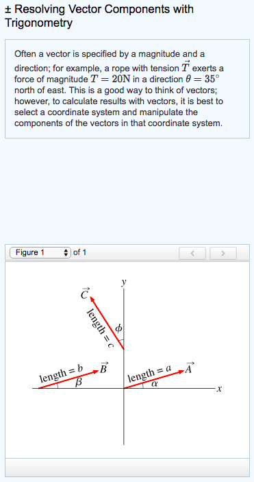 Solved ± Resolving Vector Components with Trigonometry Often | Chegg.com