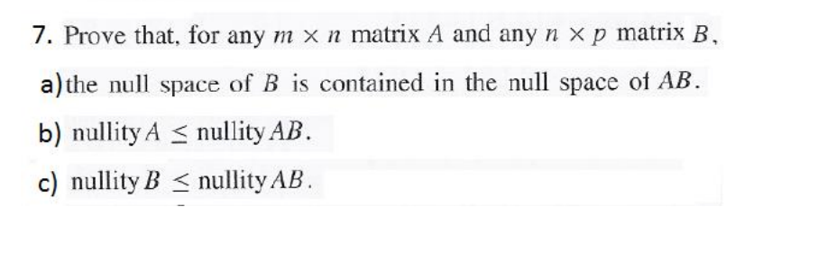 Solved Prove that, for any m times n matrix A and any n | Chegg.com