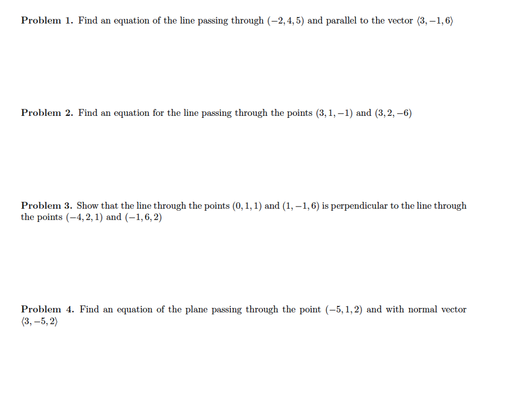 Solved Find An Equation Of The Line Passing Through 2 4