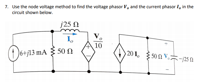 Solved Use the node voltage method to find the voltage | Chegg.com