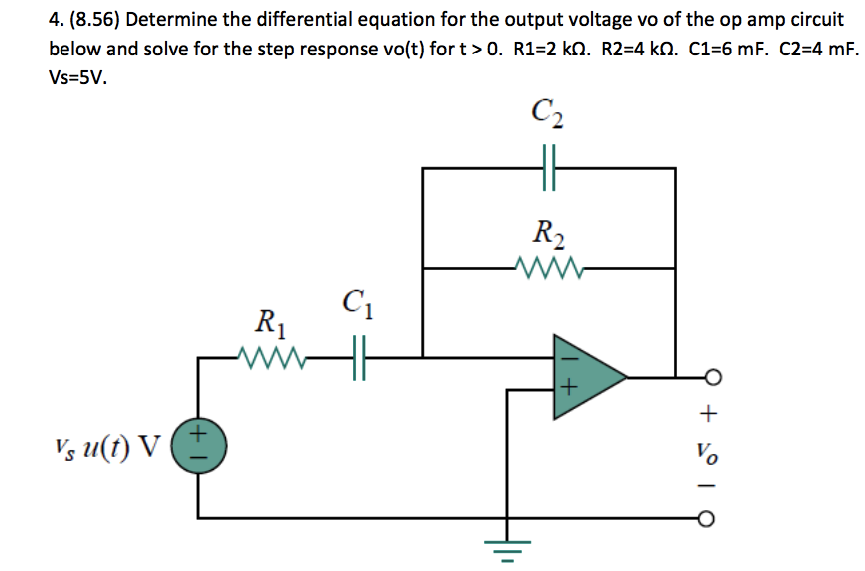 Solved Determine the differential equation for the output | Chegg.com