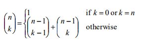 Solved Implement a recursive function called binomial() to | Chegg.com