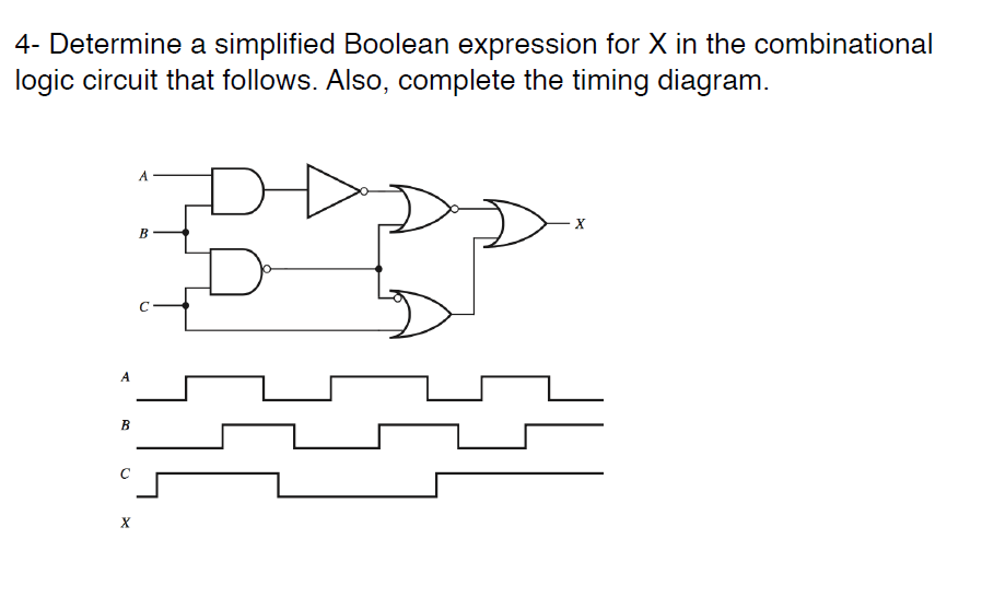 Solved Determine a simplified Boolean expression for X in | Chegg.com Solved Determine a simplified Boolean expression for X in | Chegg.com
