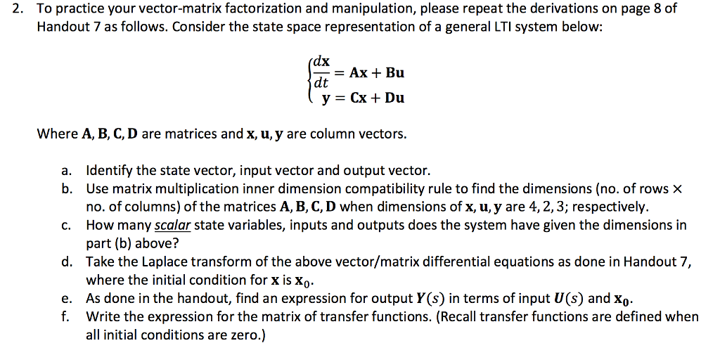 Solved 2 To Practice Your Vector matrix Factorization And Chegg Solved 2 To Practice Your Vector matrix Factorization And Chegg
