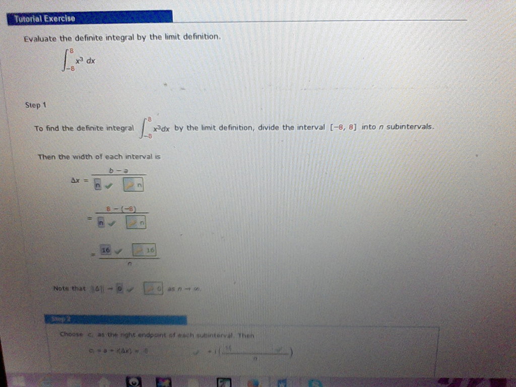 Solved Tutorial Exercise Evaluate the definite integral by | Chegg.com