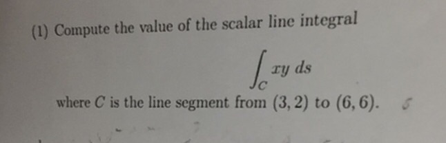Solved Compute the value of the scalar line integral | Chegg.com