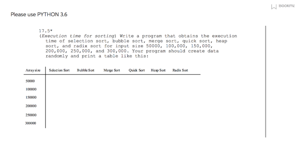 Solved Write A Program That Obtains The Execution Time Of