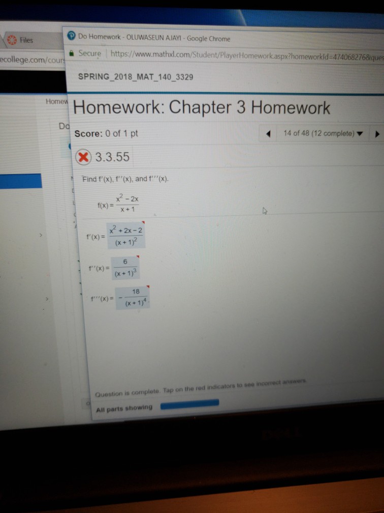 Solved Do Homework- OLUWASEUN AJAYI- Google Chrome ? Secure | Chegg.com