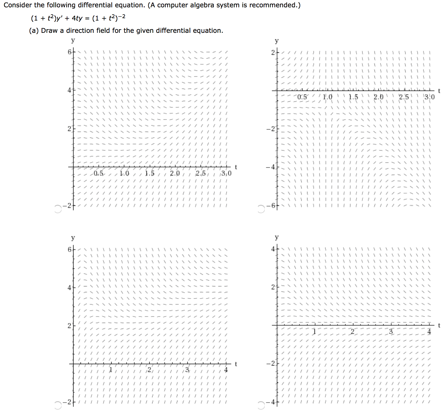 Solved Consider the following differential equation. (A | Chegg.com