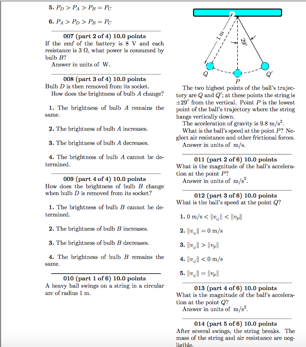 Solved 5. Pp > PA > PB = Pc 6. PA > Pp > PB = Pc 007 (part 2 | Chegg.com