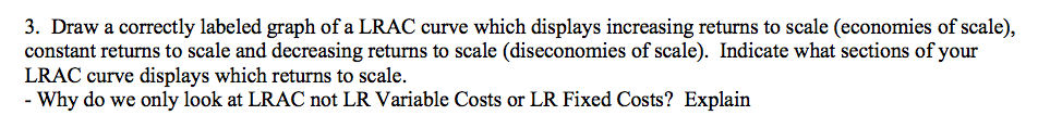 Solved 3. Draw a correctly labeled graph of a LRAC curve | Chegg.com
