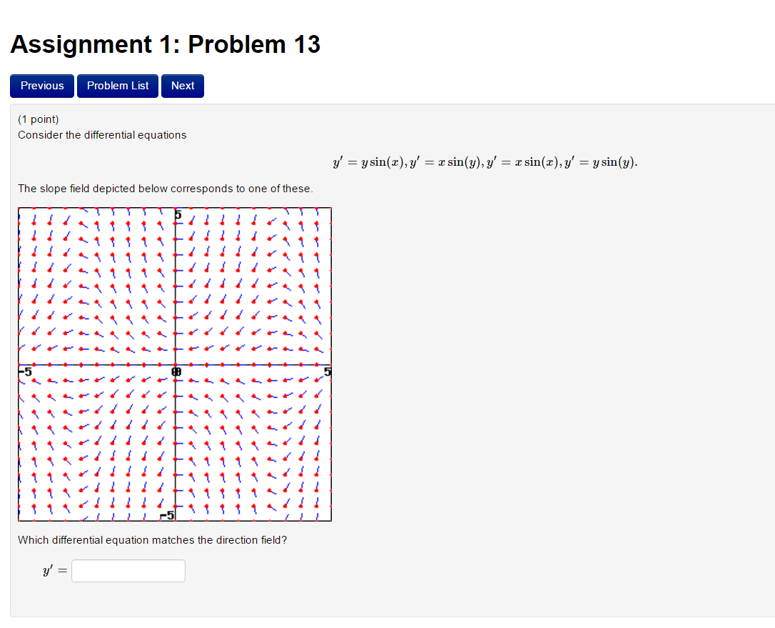 Solved Consider the differential equations y' = ysin(x),y' = | Chegg.com
